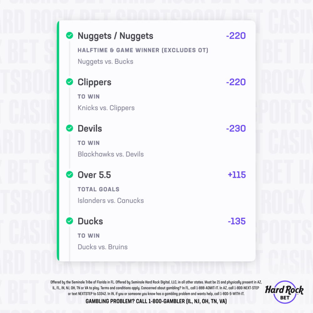 Bettor Hits 20-Bet, $1 Million Parlay on Hard Rock Bet
