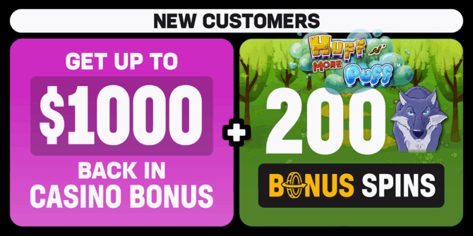 New Casino Offer: 200 Bonus Spins, Up to $1K Bonus Back in New Jersey