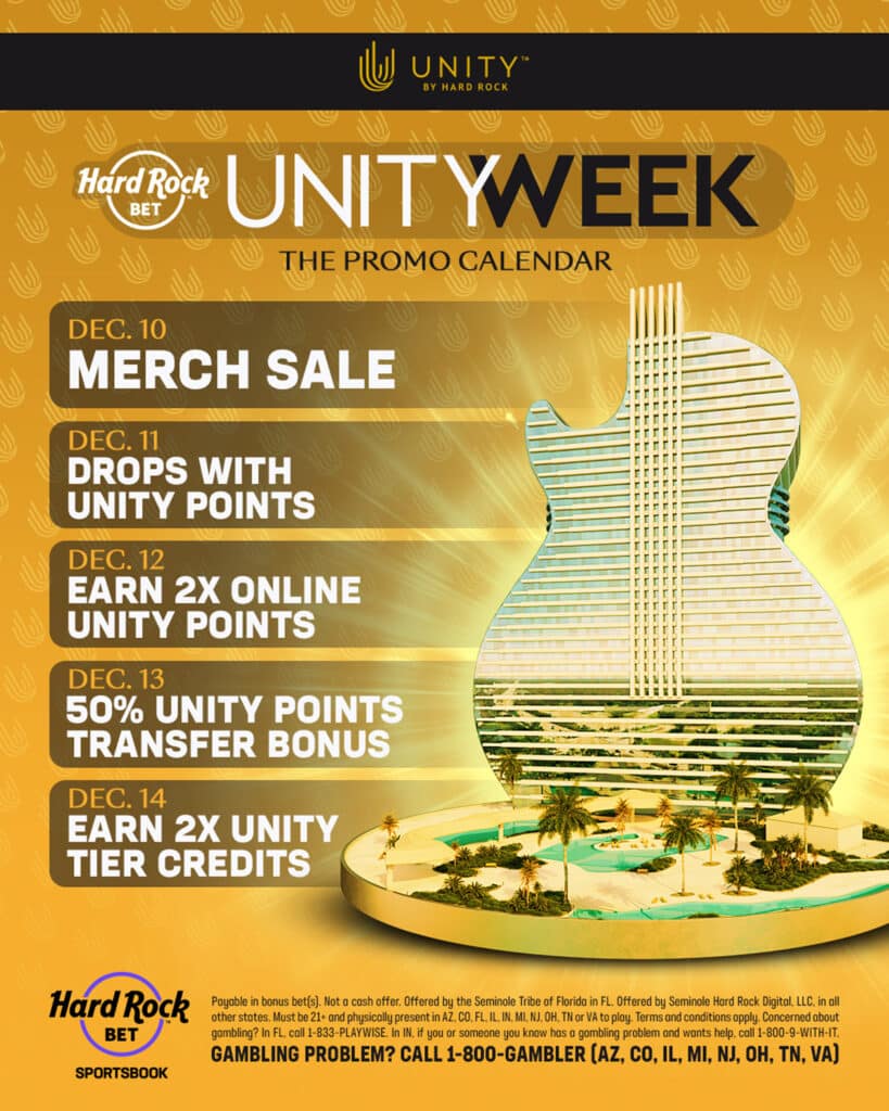 Hard Rock Bet Launches Unity by Hard Rock Week